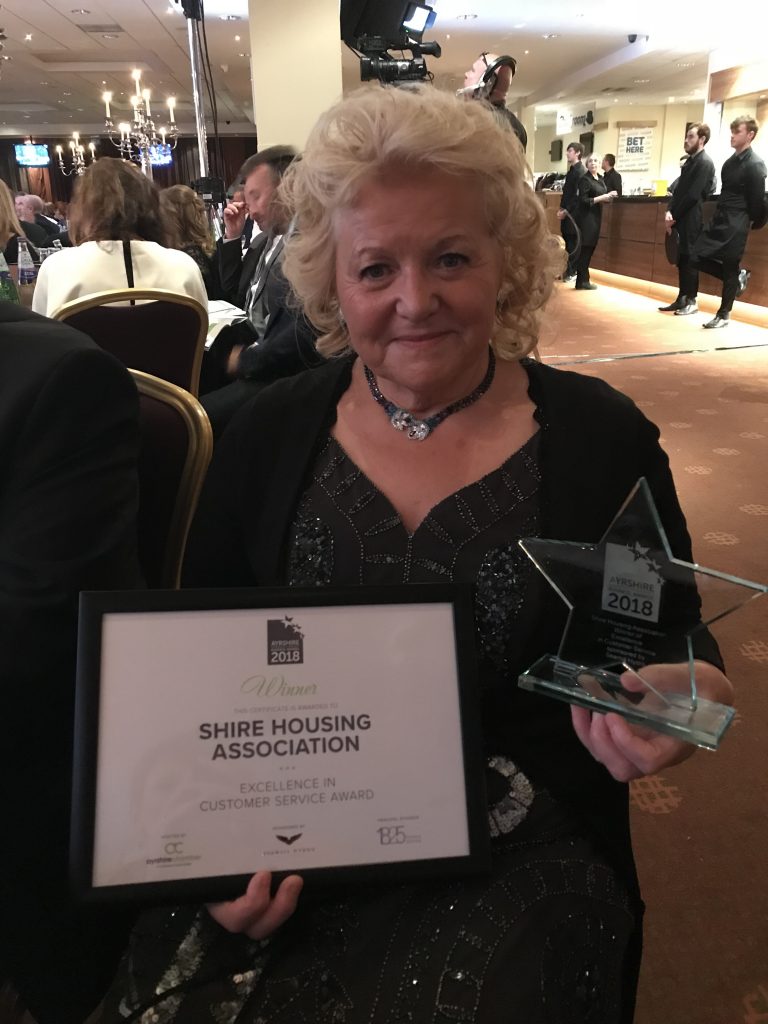 Shire Housing Wins - Customer Service Award - Shire Housing